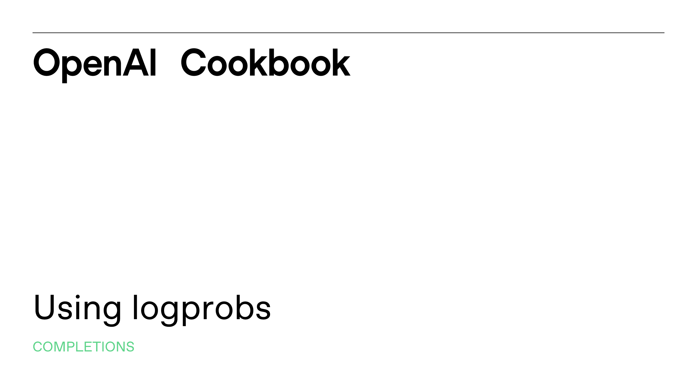 Using logprobs | OpenAI Cookbook